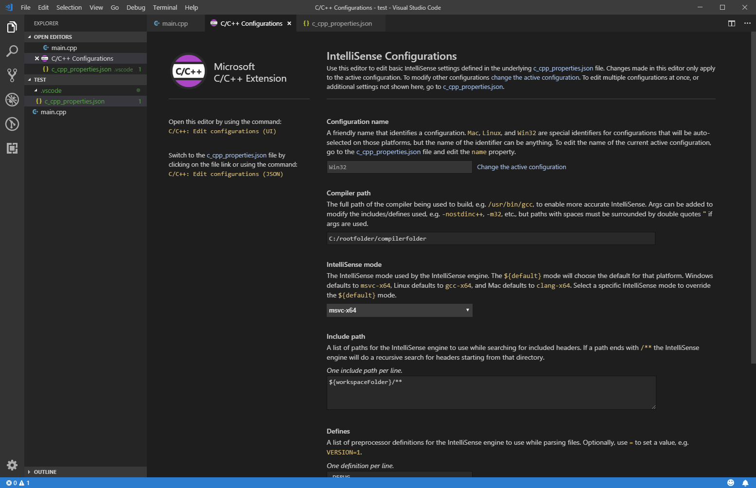Discussion New Ui Editor For Configuring Intellisense · Issue 3522 · Microsoftvscode Cpptools