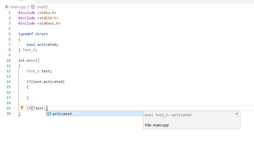 Negation stops autocompletion · Issue #5168 · microsoft/vscode-cpptools ...