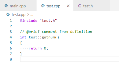 Only Doxygen comments above function definition are parsed · Issue ...