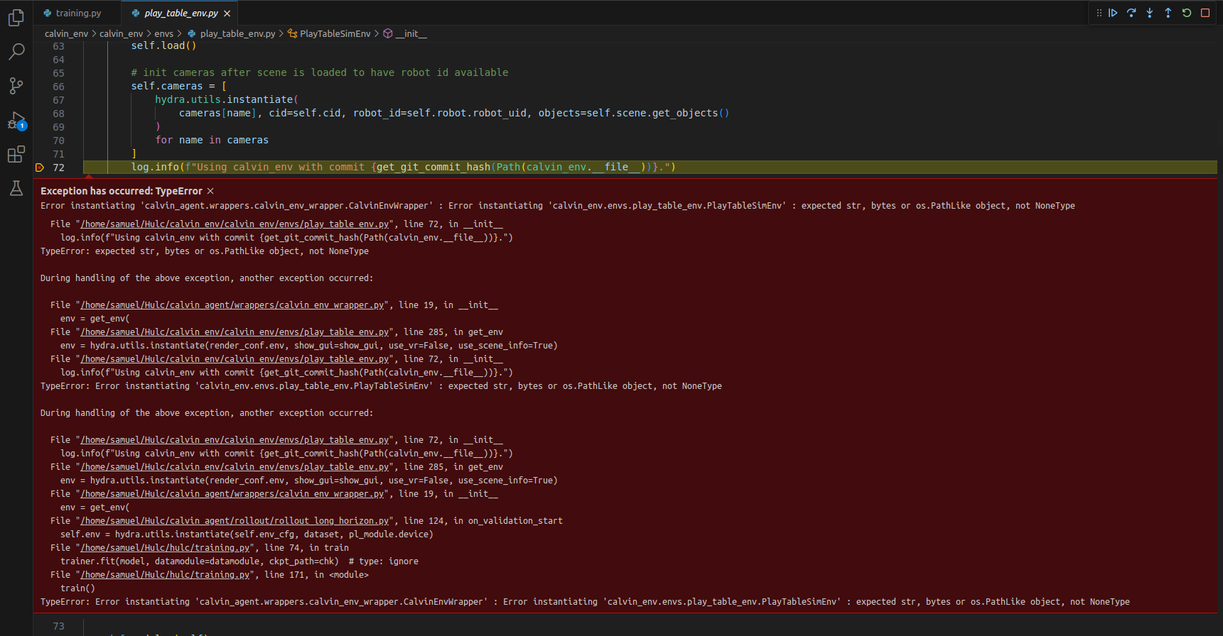 Error while running trainning.py · Issue #14 · lukashermann/hulc · GitHub