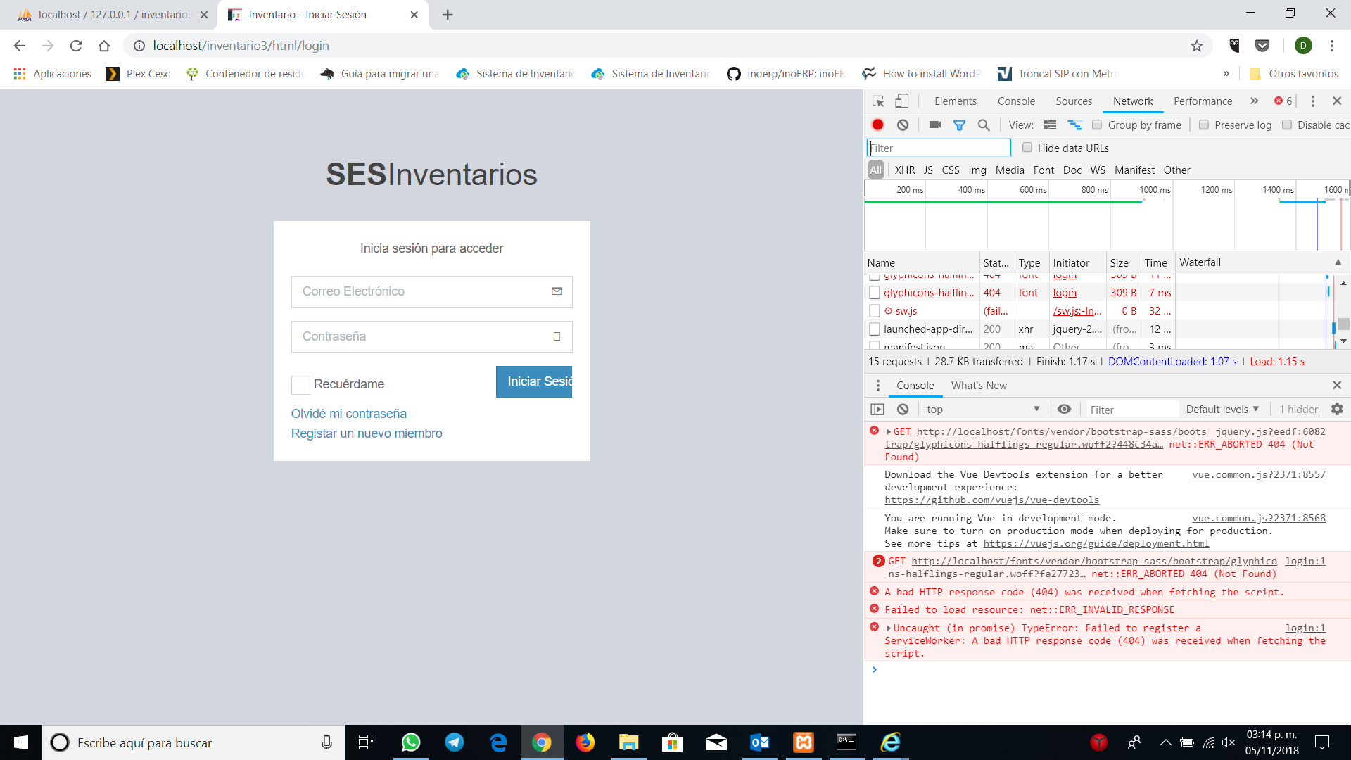 No puede iniciar sesión con el usuario default · Issue #33 · wcadena/gestor-inventarios-it · GitHub