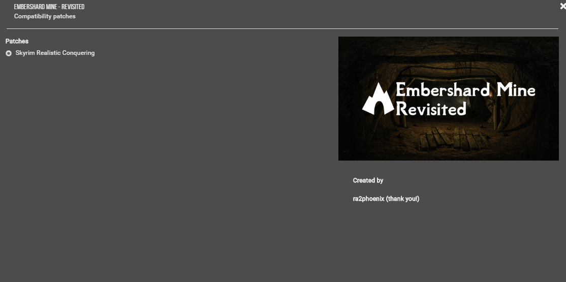 embershard mine revisited 1.1.2 fomod · Issue #30 · ErikJohnsson ...