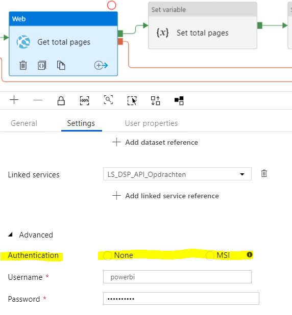 Web Activity Basic Authentication Dissapeared · Issue 120 · Azureazure Datafactory · Github
