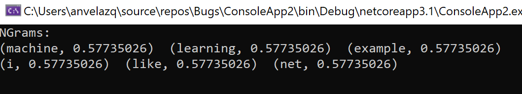 Question about TFIDF · Issue #5562 · dotnet/machinelearning · GitHub