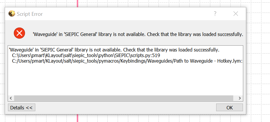 Script error with converting paths to waveguides · Issue #131 · SiEPIC/SiEPIC-Tools · GitHub