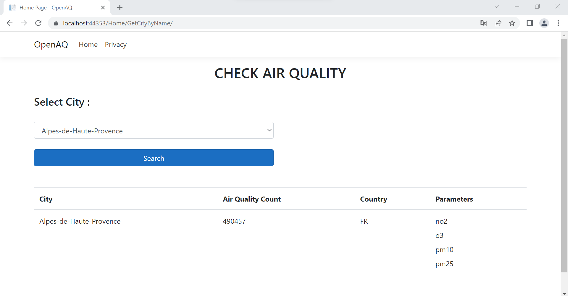 GitHub - mohitkudi/OpenAQ