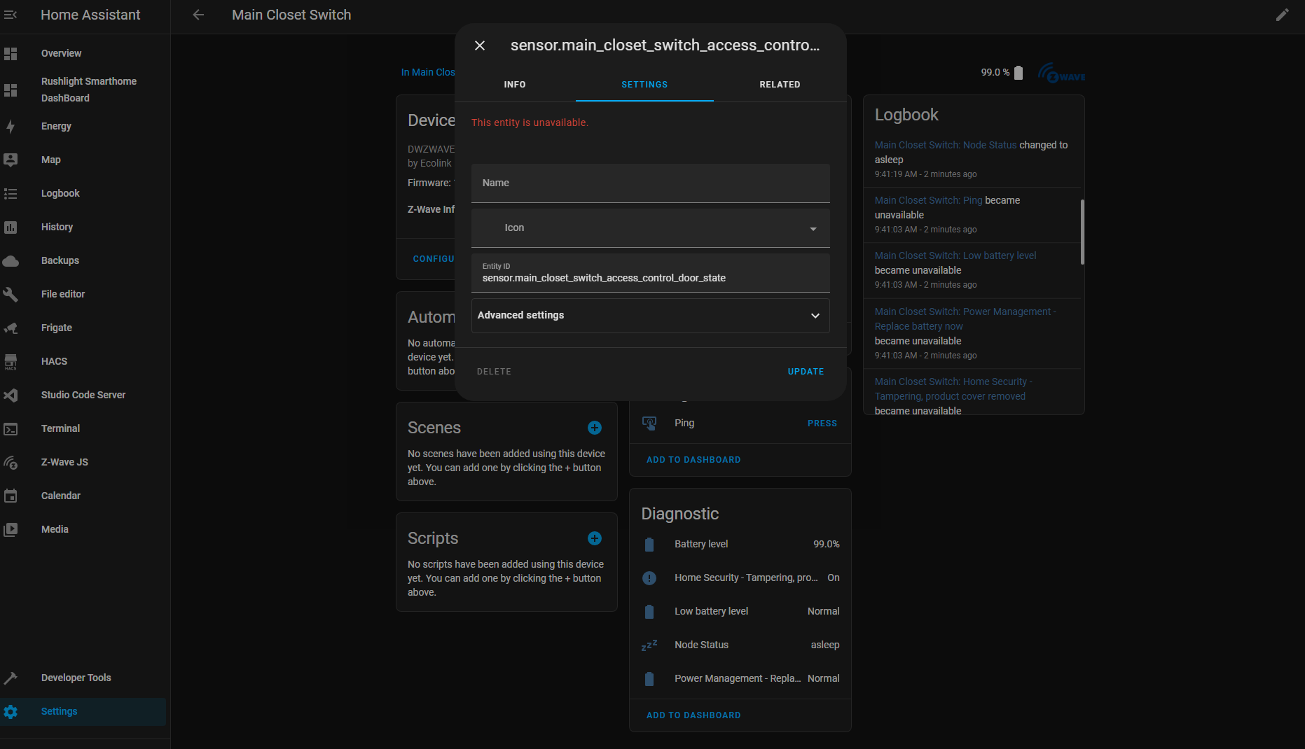 0.46.0 update breaks Ecolink DWZWAVE25 interview · Issue #409 · hassio ...