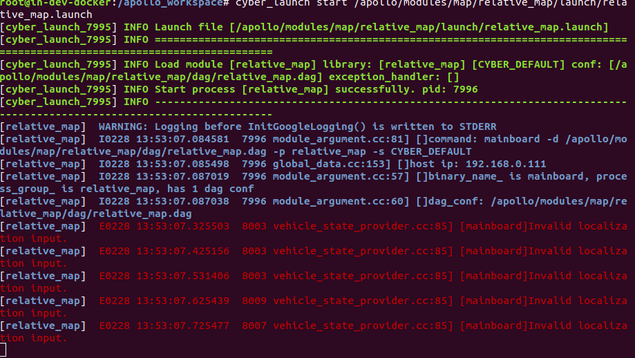 cyber_launch relative_map failed · Issue #14793 · ApolloAuto/apollo · GitHub