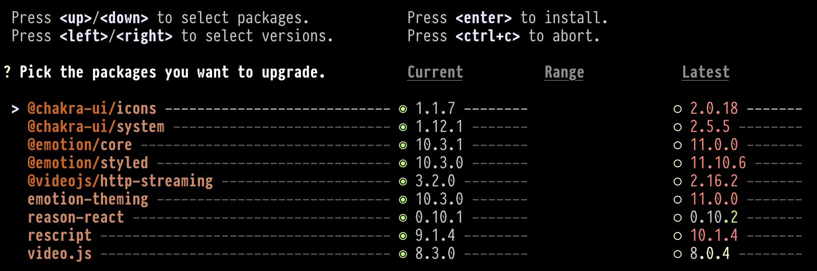 The latest tag on npm has not been updated to v8.3.0 · Issue #8239 ...