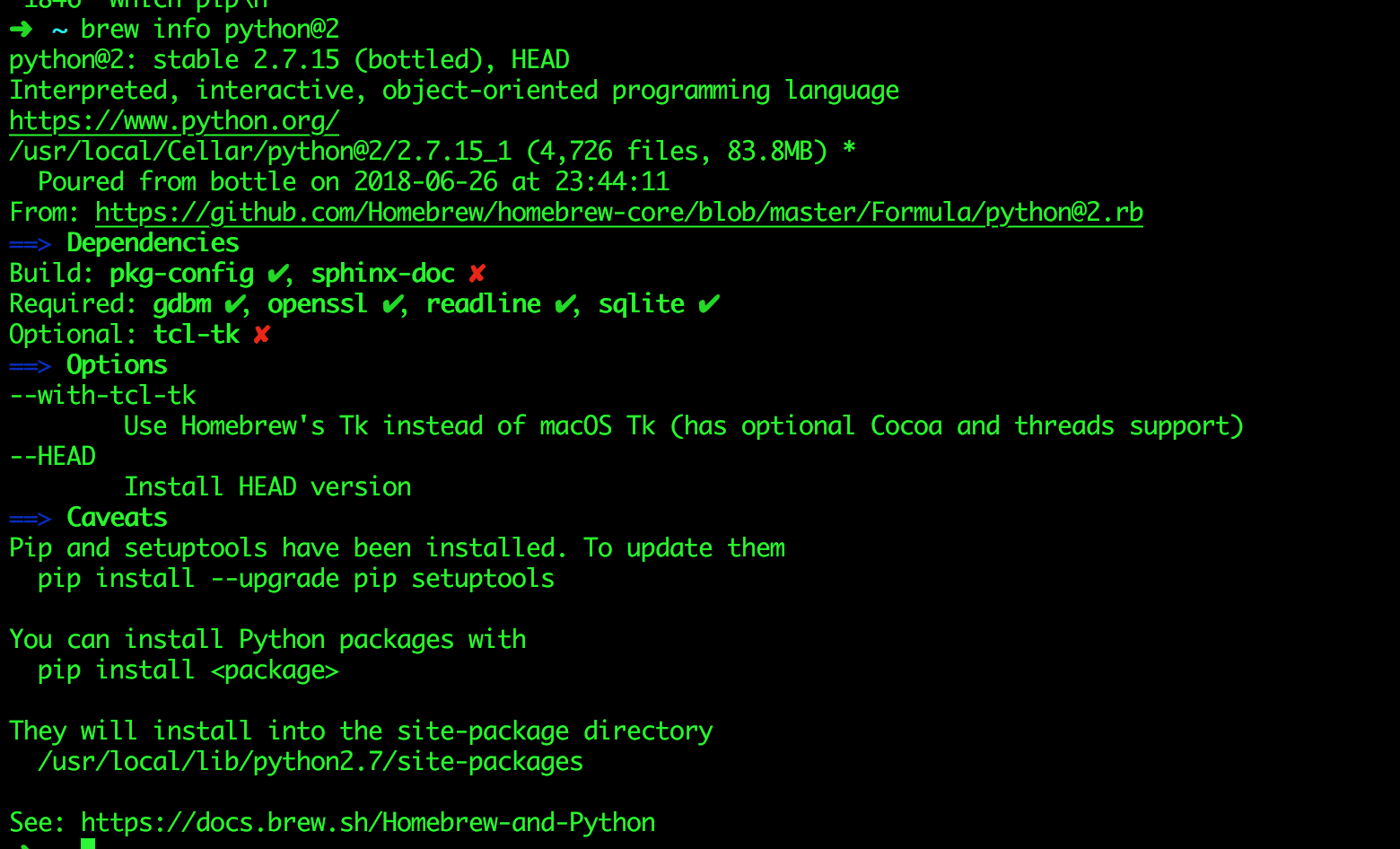 Pip2 Broken Mac OSX 10.13.5 · Issue #5575 · pypa/pip · GitHub