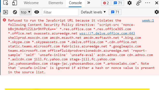 External requests blocked due to Content Security Policy issue · Issue ...