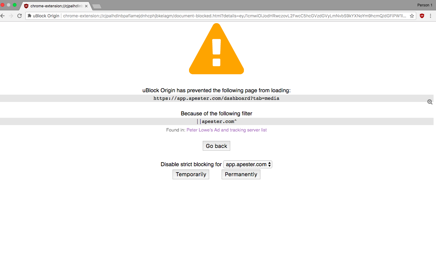 Apester platform is blocked on ublock origin · Issue #2126 · uBlockOrigin/uAssets · GitHub