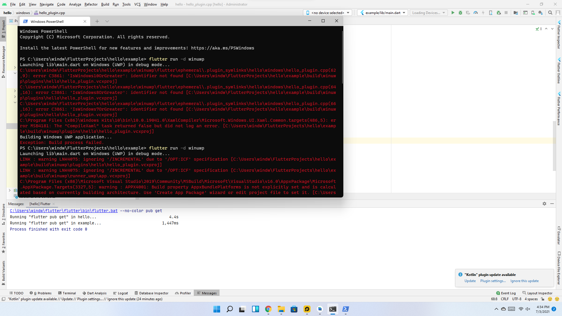 Document new plugin schema keys for UWP support · Issue #85756 · flutter/flutter · GitHub