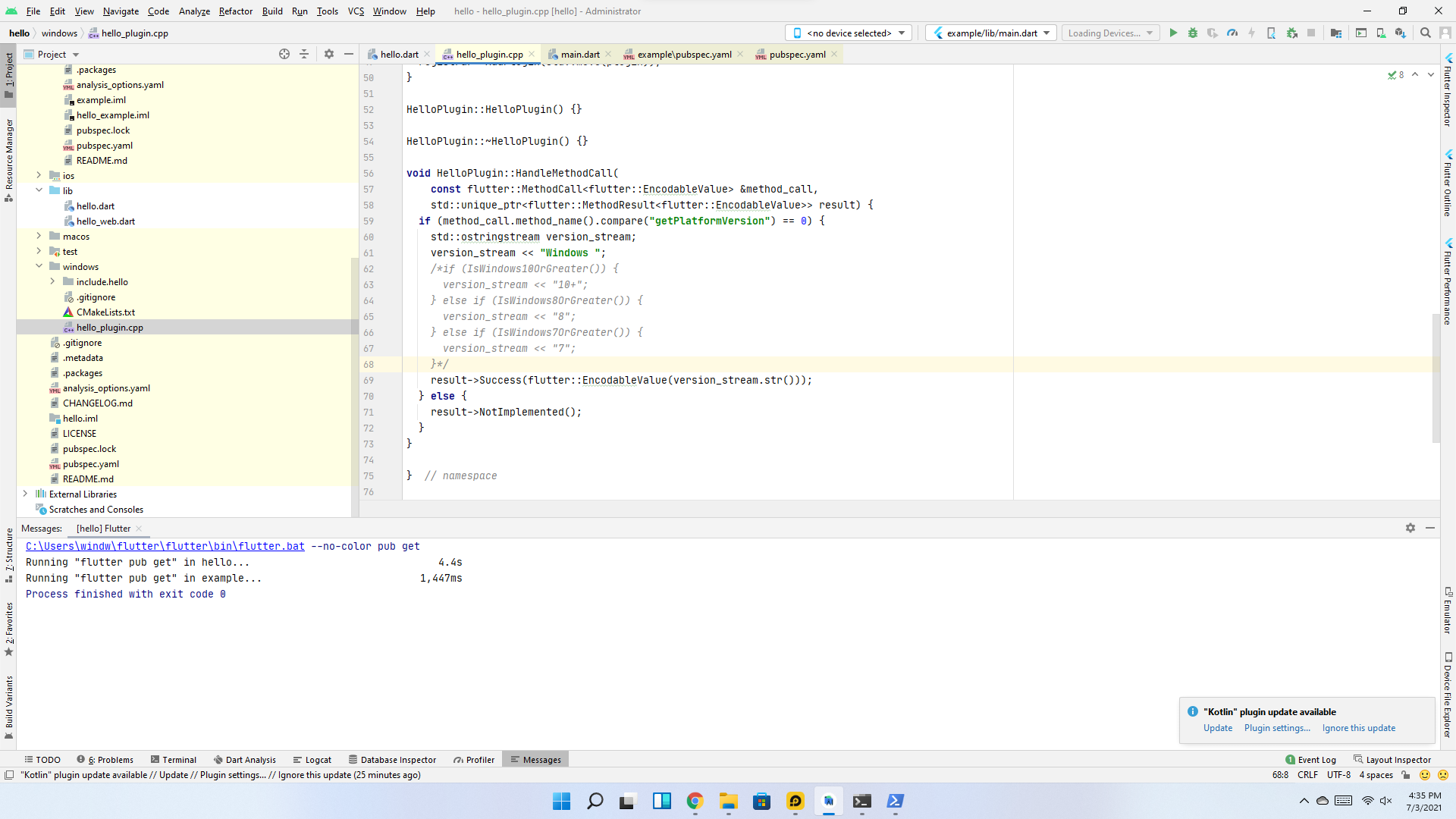 Document new plugin schema keys for UWP support · Issue #85756 · flutter/flutter · GitHub