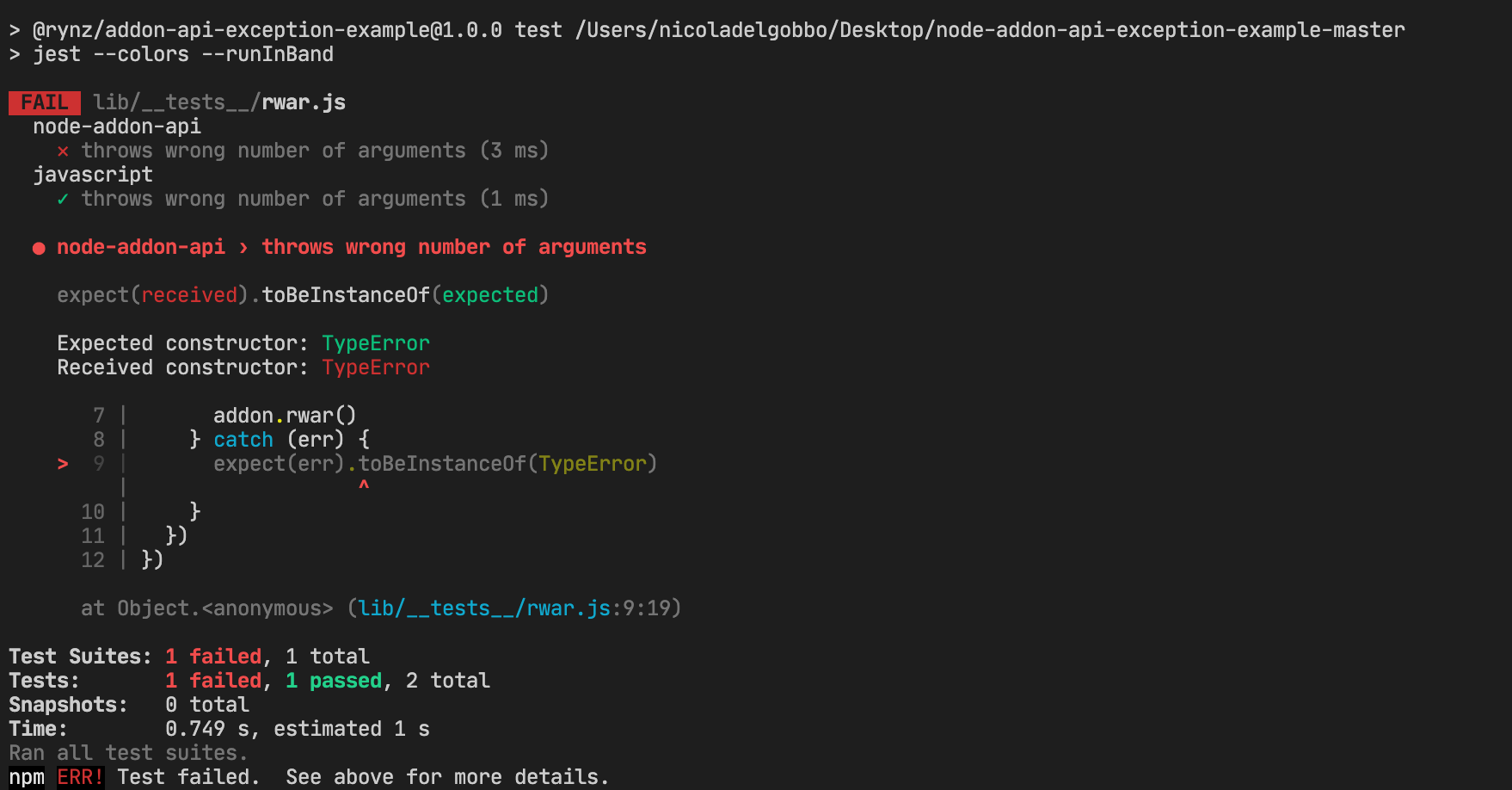 Problem On Testing Native Addon · Issue 10189 · Jestjsjest · Github 7766