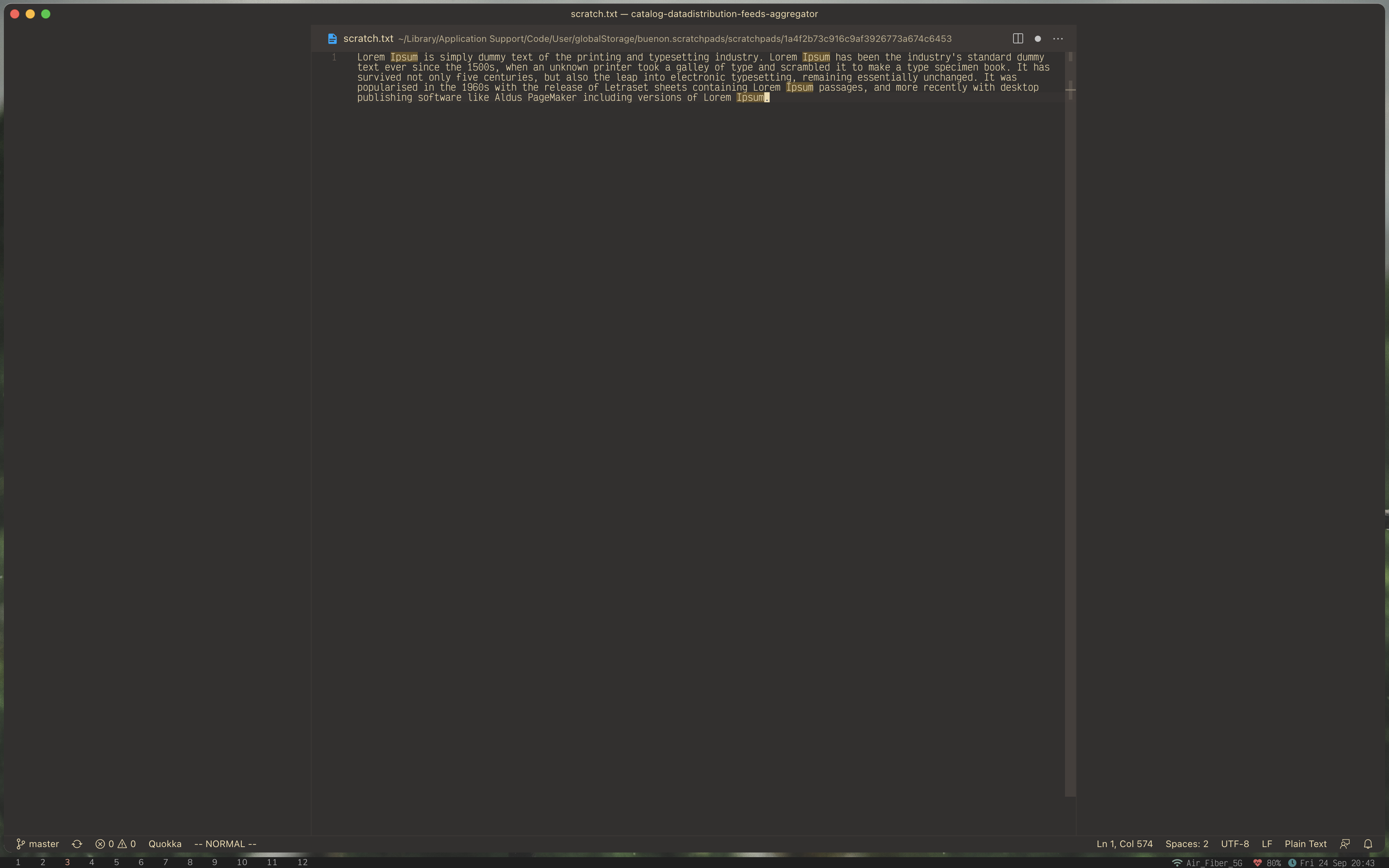 Unused screen estate when I am using vscode along with another ...