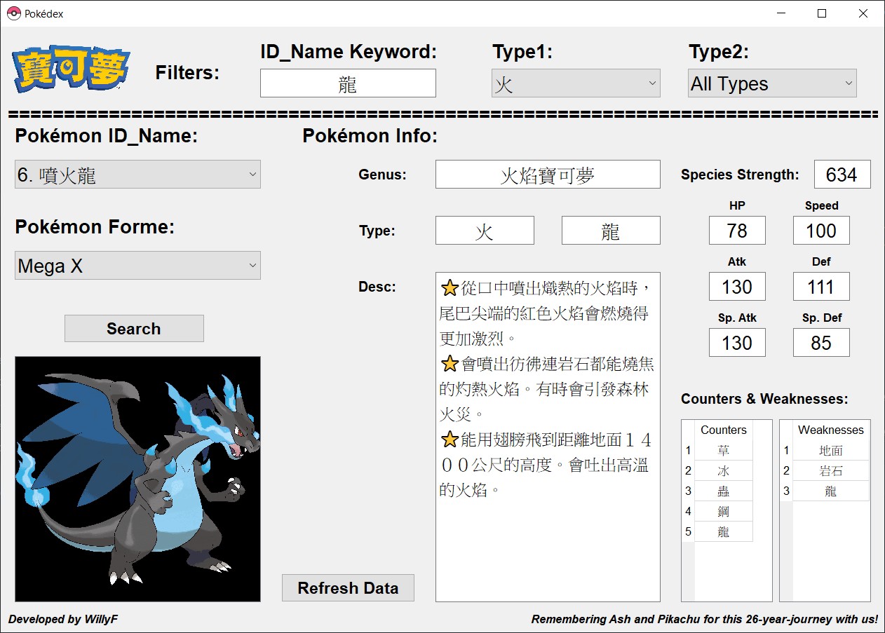 GitHub - LeBronWilly/Pokemon_Info: Pokédex: Remembering Ash and Pikachu ...