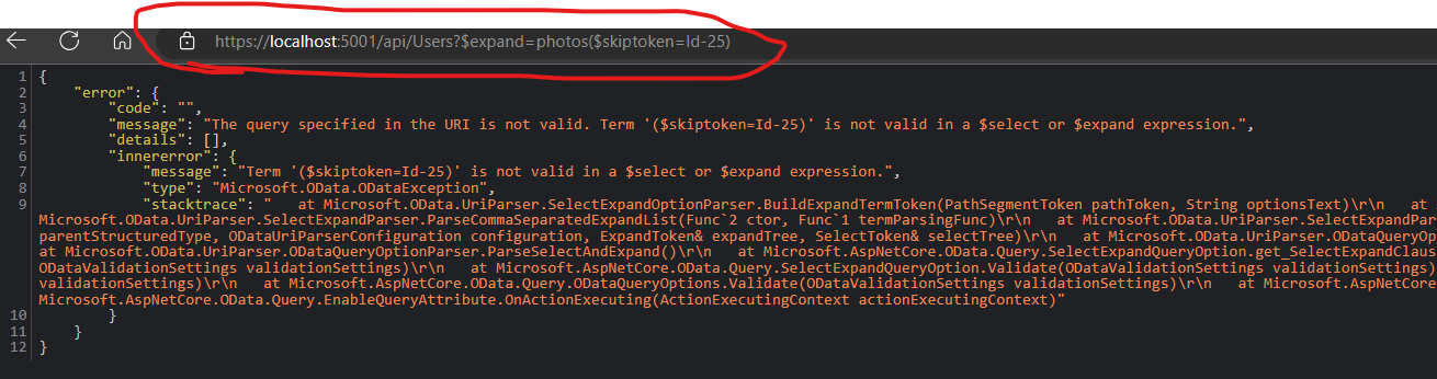 Nextpagelink Is Not Working In Expand · Issue 712 · Odataaspnetcoreodata · Github