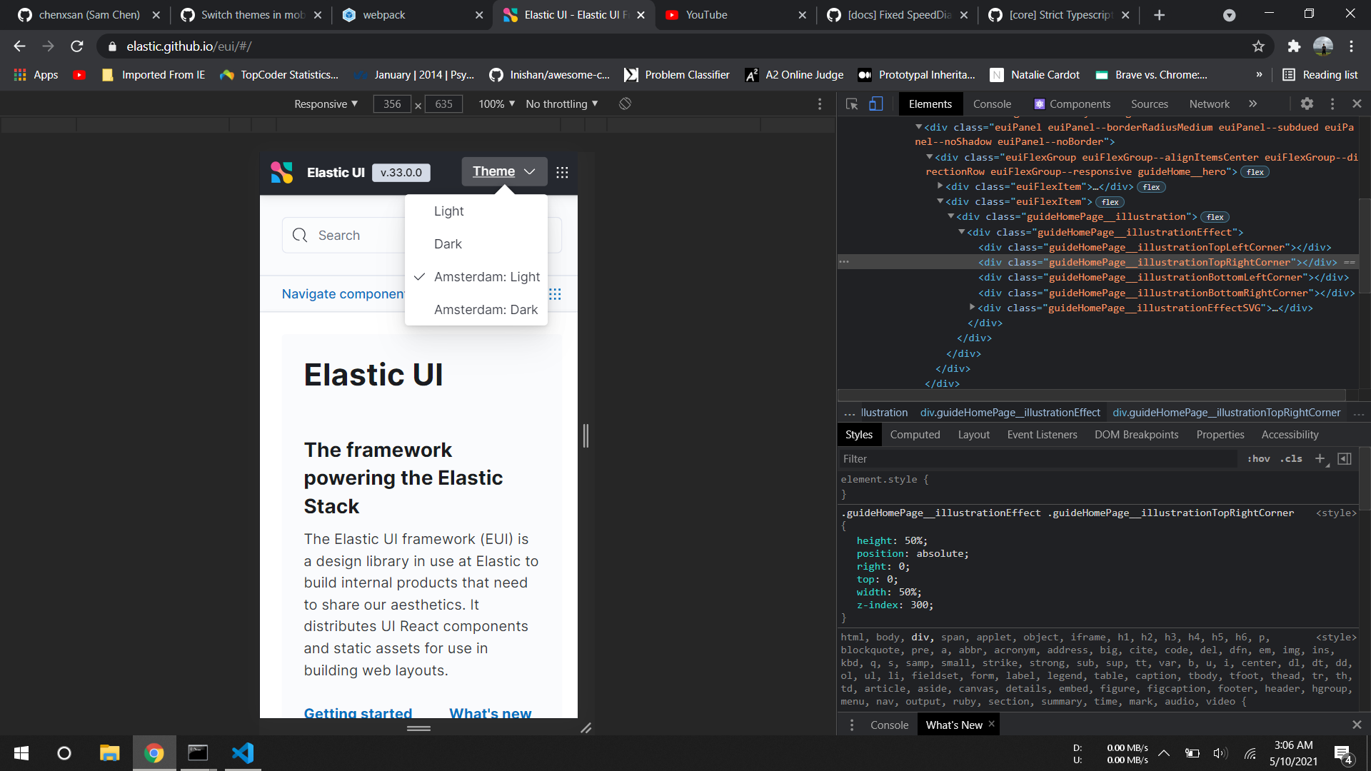Switch themes in mobile view as well · Issue #4892 · webpack/webpack.js ...