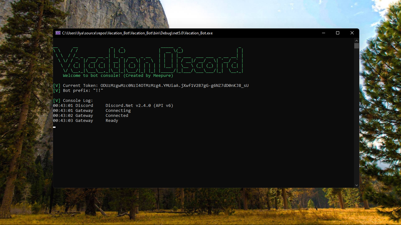 GitHub - Tinkott/Vacation-Discord-Bot: Simple Discord Bot Application