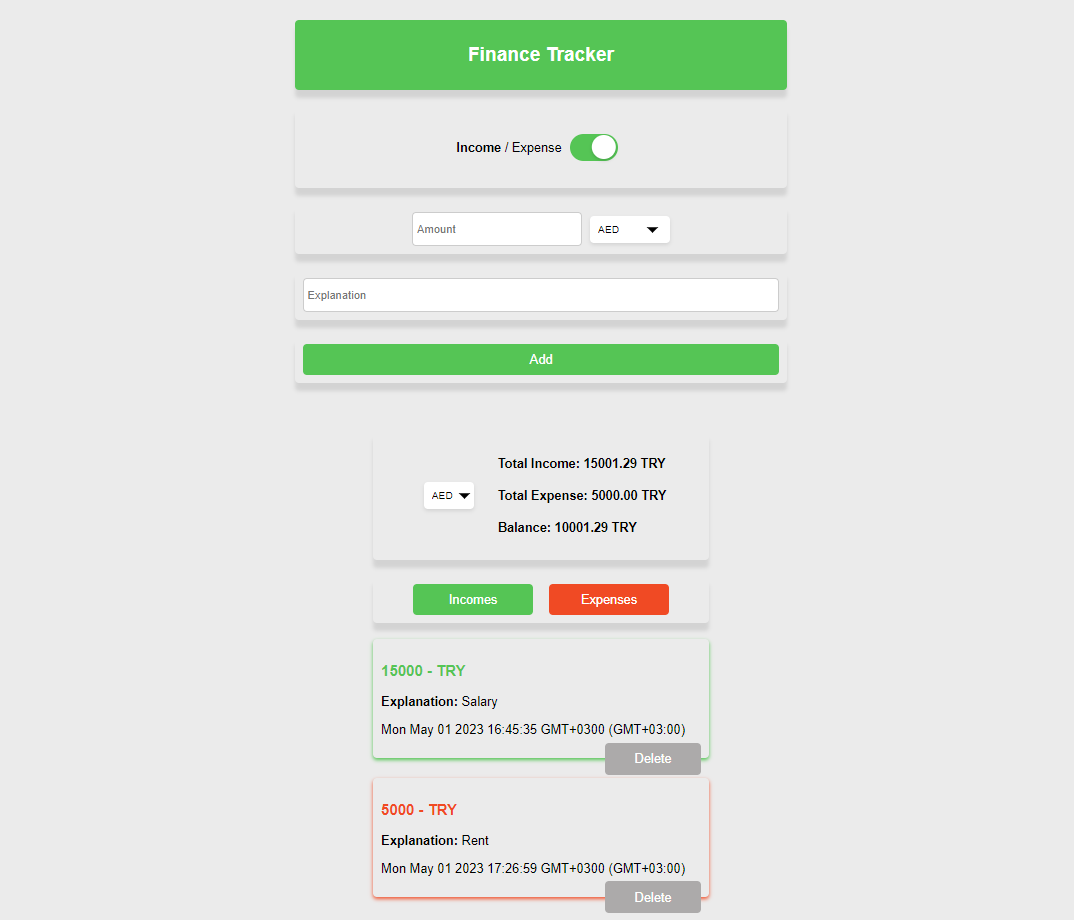 GitHub - ardasumbul1/Financial-Tracker: I created a financial-tracker ...