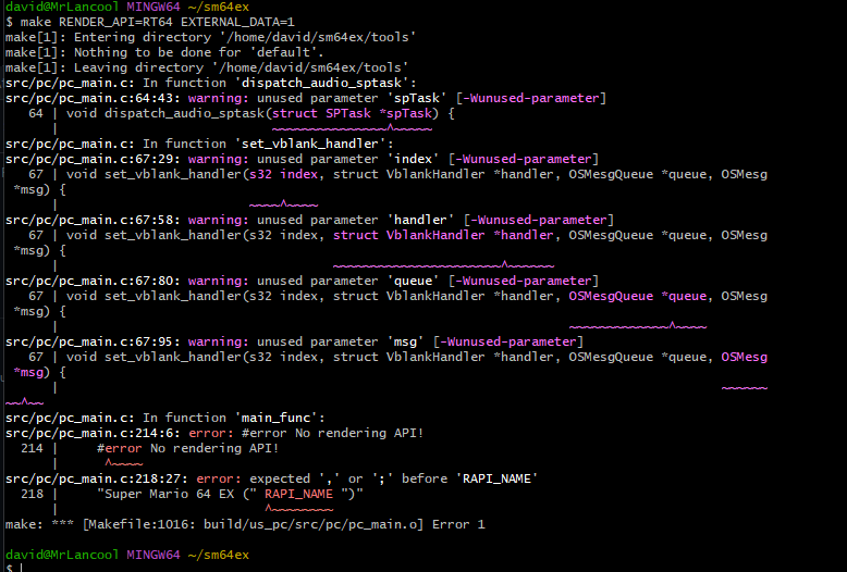 Issue when building · Issue #61 · DarioSamo/sm64rt · GitHub