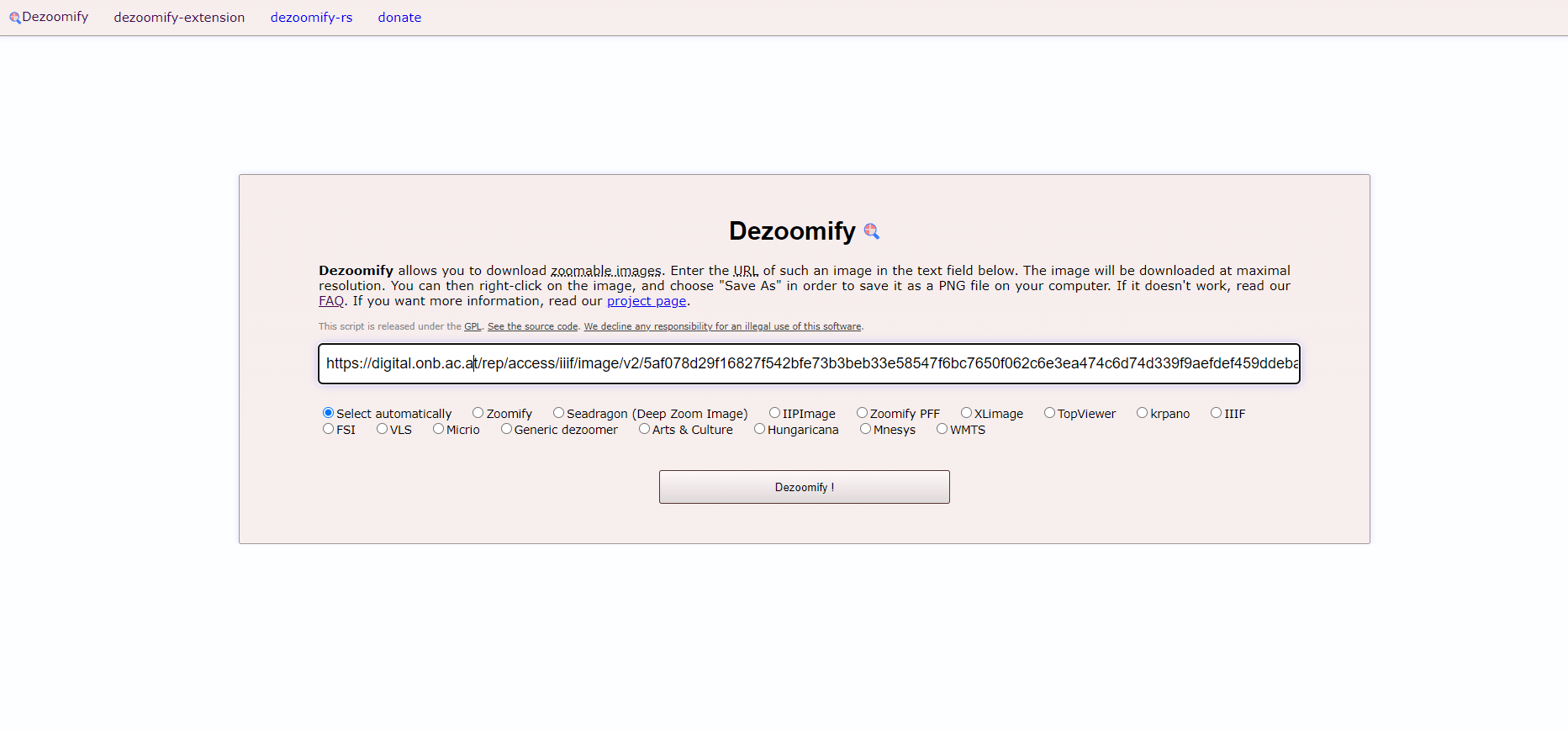 [new site support] · Issue #586 · lovasoa/dezoomify · GitHub