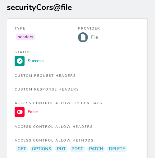 Middleware UI improvements: Visually separate top level info from ...
