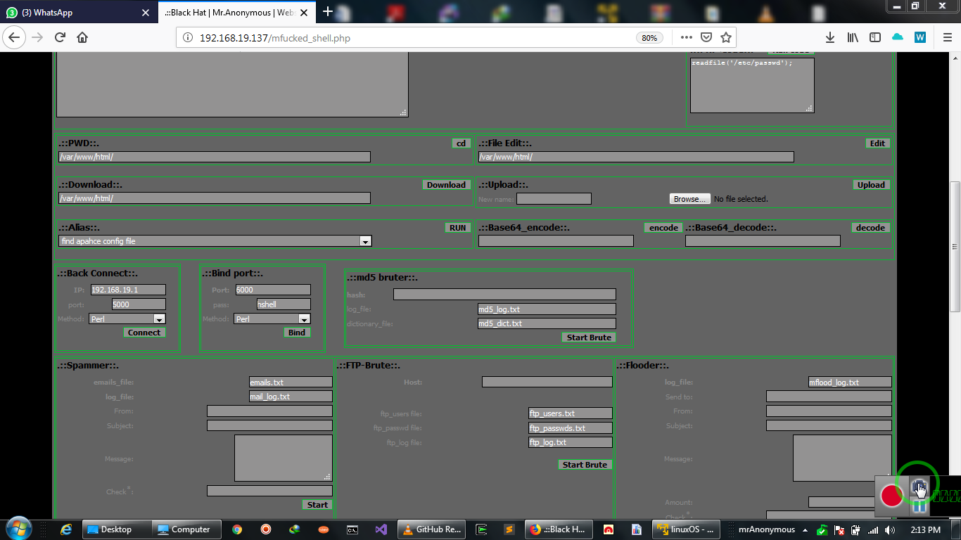 GitHub - mRanonyMousTZ/Most-powerful-shell.php-BLACKHAT-SHELL: This is ...