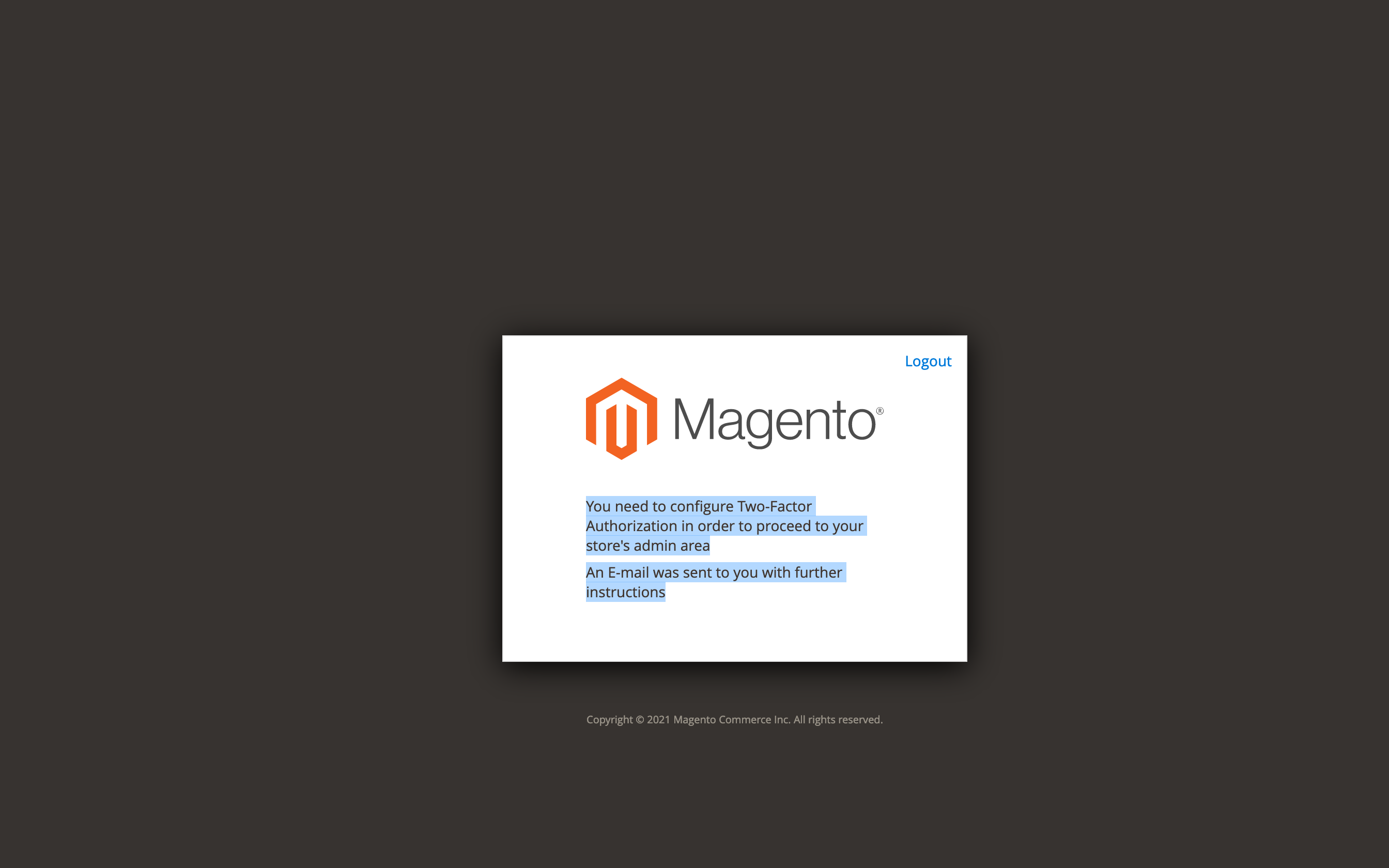 MFA - Login Error · Issue #464 · markshust/docker-magento · GitHub