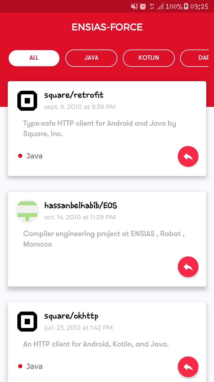 GitHub - AbdellahRsmouki/ENSIAS-Force: mobile application with Android-java to share clean code ...