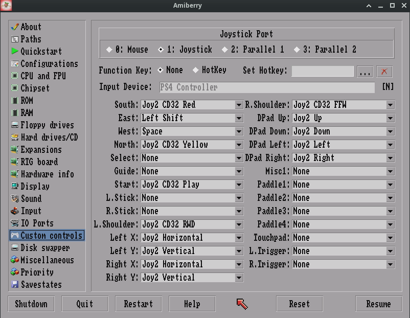 [custom controls] either not set or not working · Issue #956 · BlitterStudio/amiberry · GitHub