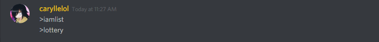 Doesnt respond to >iamlist and >lottery · Issue #411 · veldtech/miki-bot · GitHub