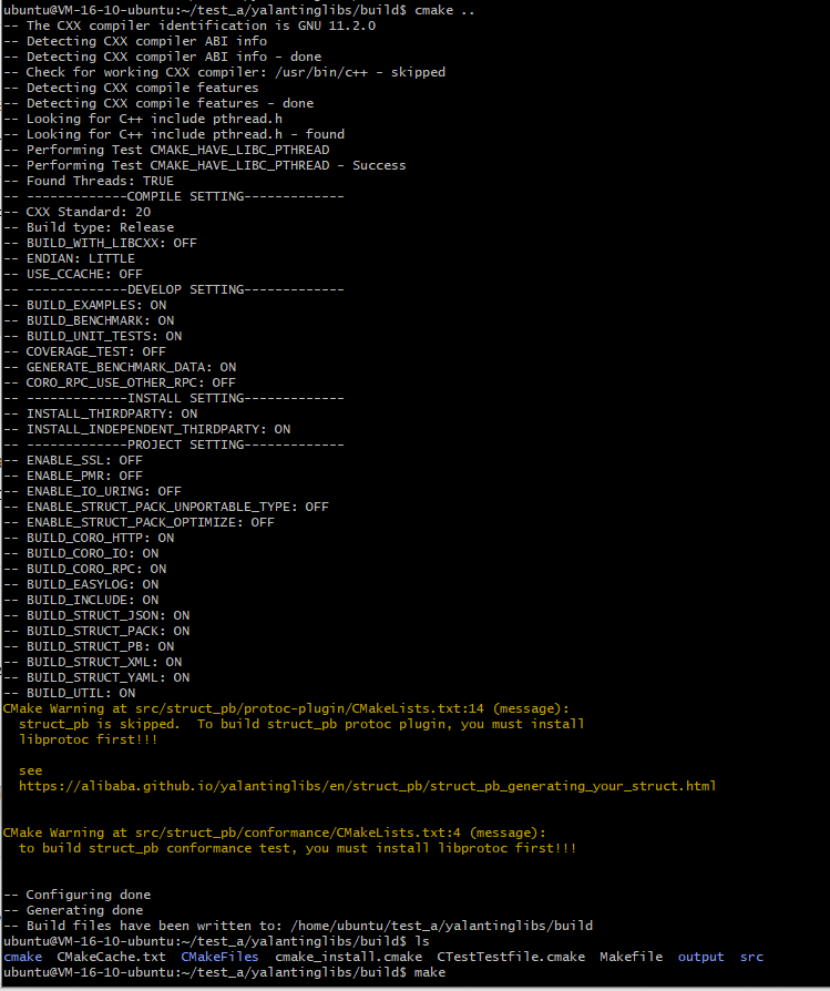 Optimize initial compilation warning prompts · Issue #480 · alibaba/yalantinglibs · GitHub