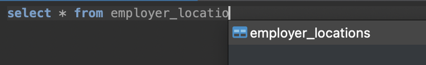 [Feature Request] Auto complete table aliases · Issue #3067 · TablePlus/TablePlus · GitHub