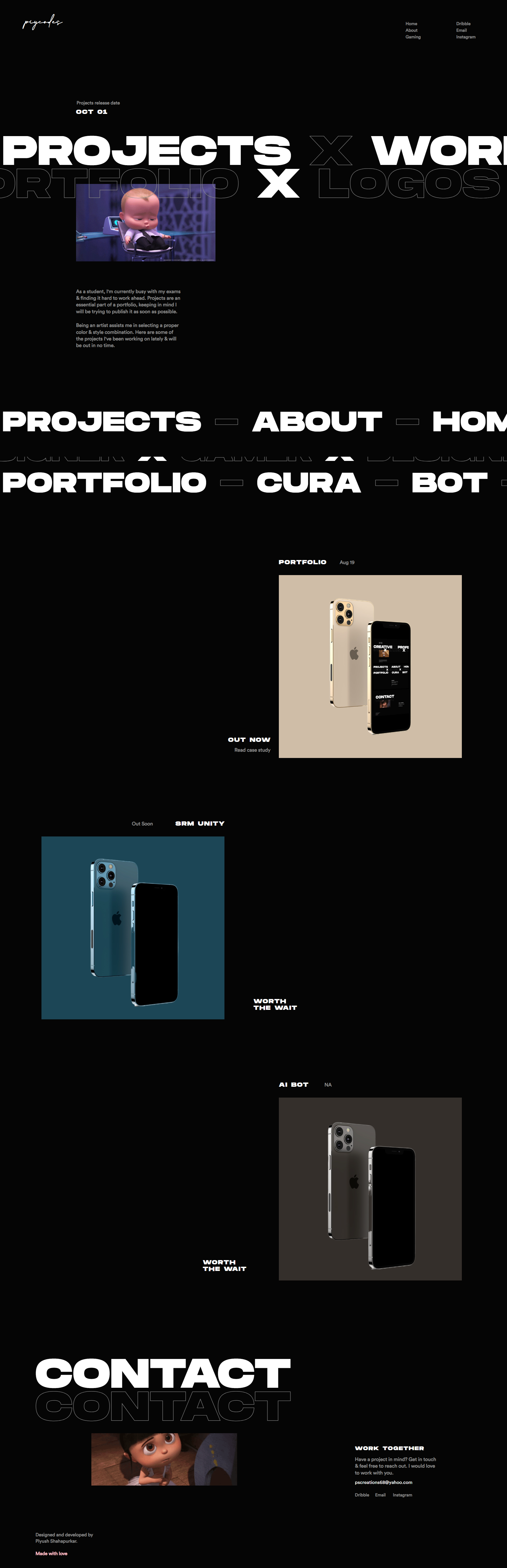 GitHub - piyushblox/Portfolio-2020: A Functional Portfolio website.