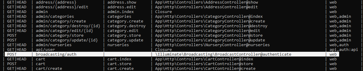 POST http://localhost/broadcasting/auth 404 (Not Found) error · Issue #243 · tlaverdure/laravel ...