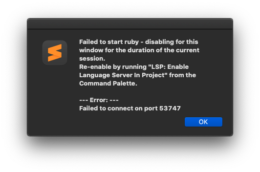 Solargraph does not work on sublime text 4 · Issue #1708 · sublimelsp/LSP · GitHub
