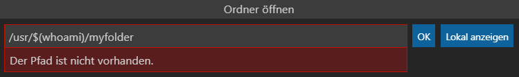 Support environment variables in unix file/folder pickers · Issue #92954 · microsoft/vscode · GitHub