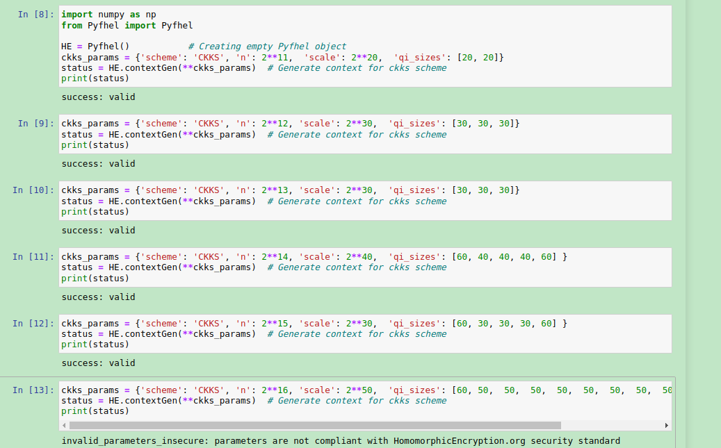 Data vector size is bigger than ckks nSlots · Issue #177 · ibarrond/Pyfhel · GitHub