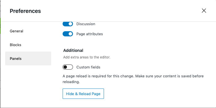 Consider renaming the Custom Fields Enable/Disable button labels ...
