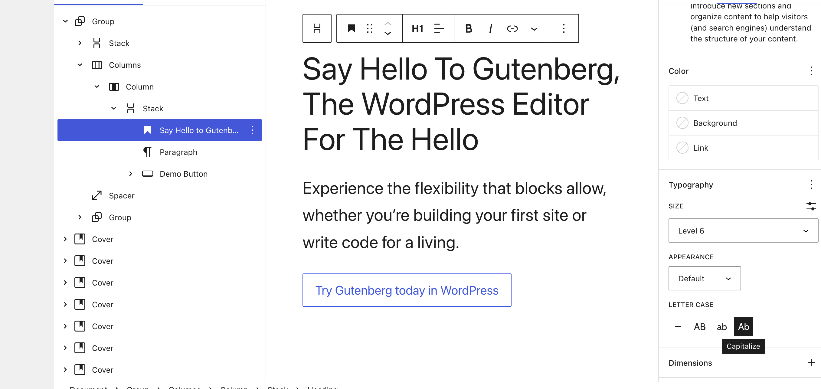 Incorrect Letter Case Name · Issue #48617 · WordPress/gutenberg · GitHub