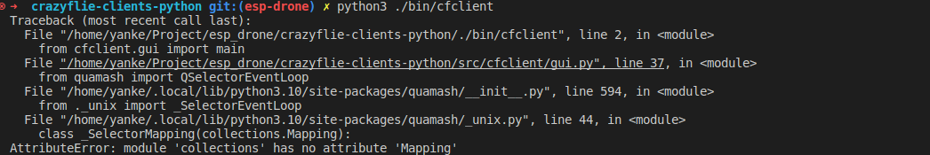 安装crazyflie错误 · Issue #35 · espressif/esp-drone · GitHub