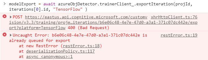 Custom-vision training iteration JavaScript export · Issue #10331 ...