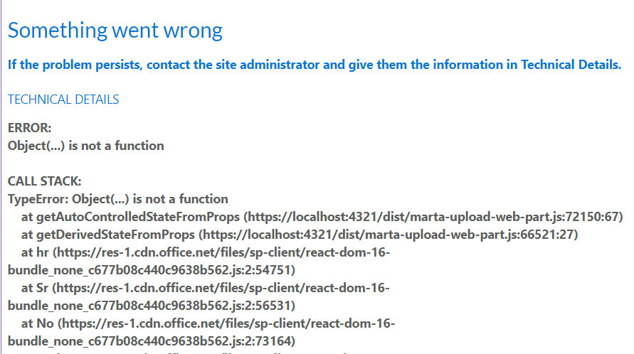 Object(...) is not a function · Issue #8855 · SharePoint/sp-dev-docs · GitHub