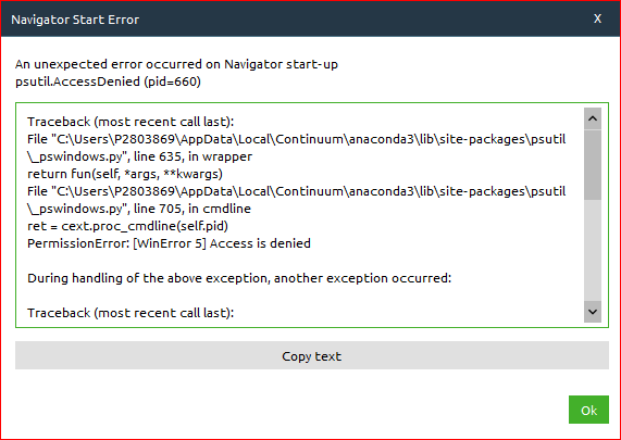 Navigator Start Error · Issue #9262 · ContinuumIO/anaconda-issues · GitHub