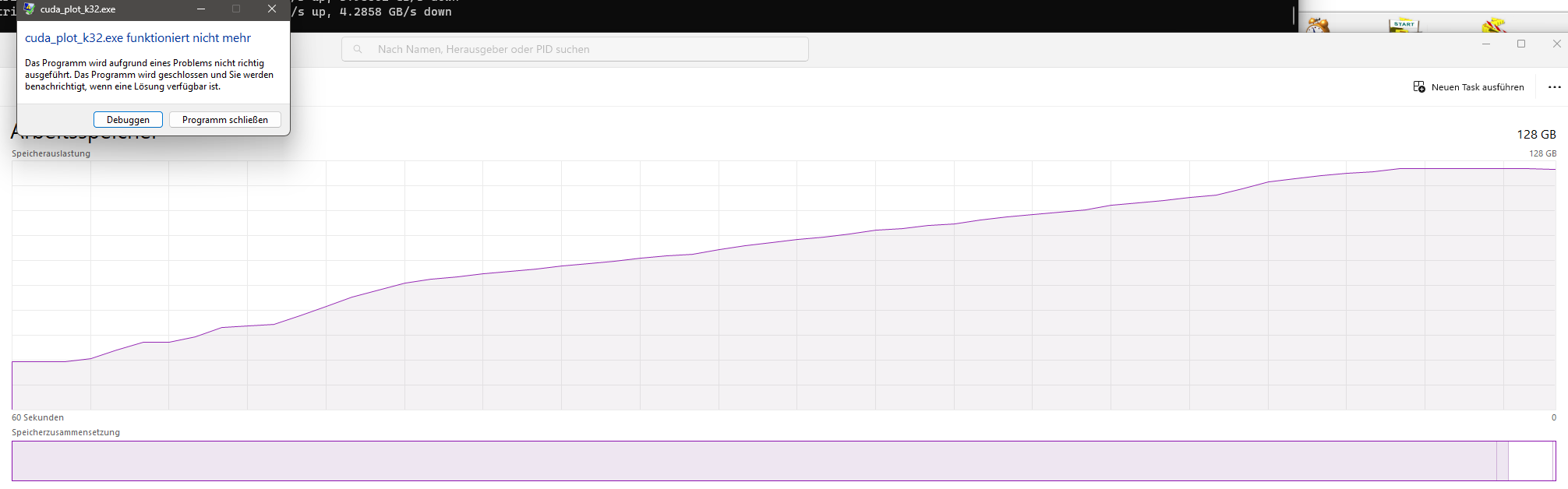 Cuda plotter crashes after 26/27 plots · Issue #167 · madMAx43v3r/chia-gigahorse · GitHub