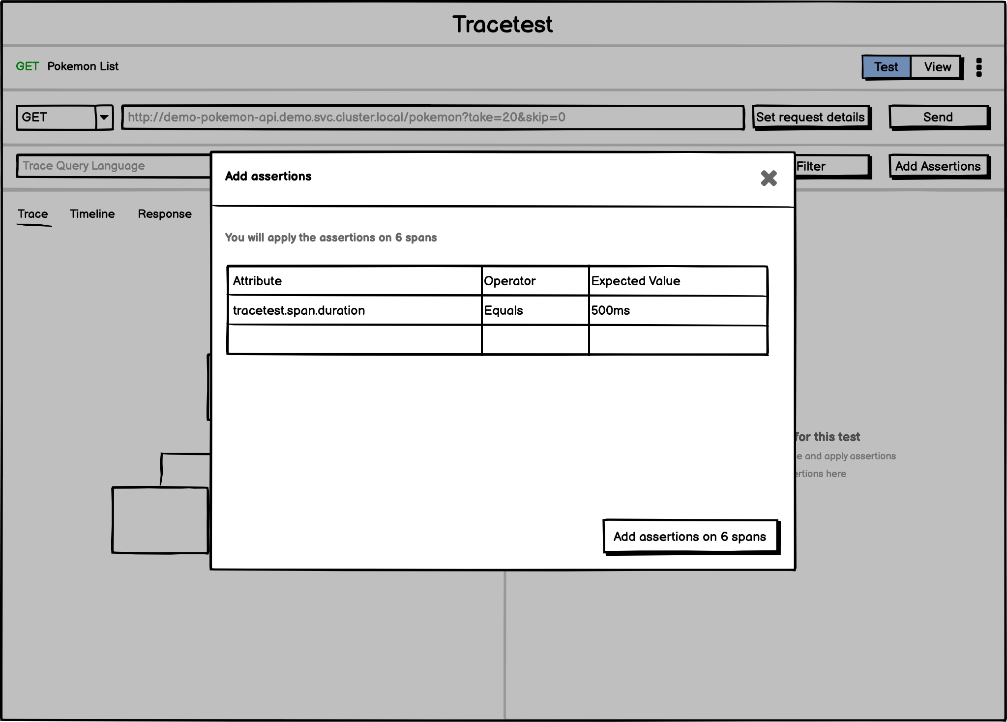 Spike Ui Research For Manual Triggertest Run Page · Issue 1055 · Kubeshoptracetest · Github