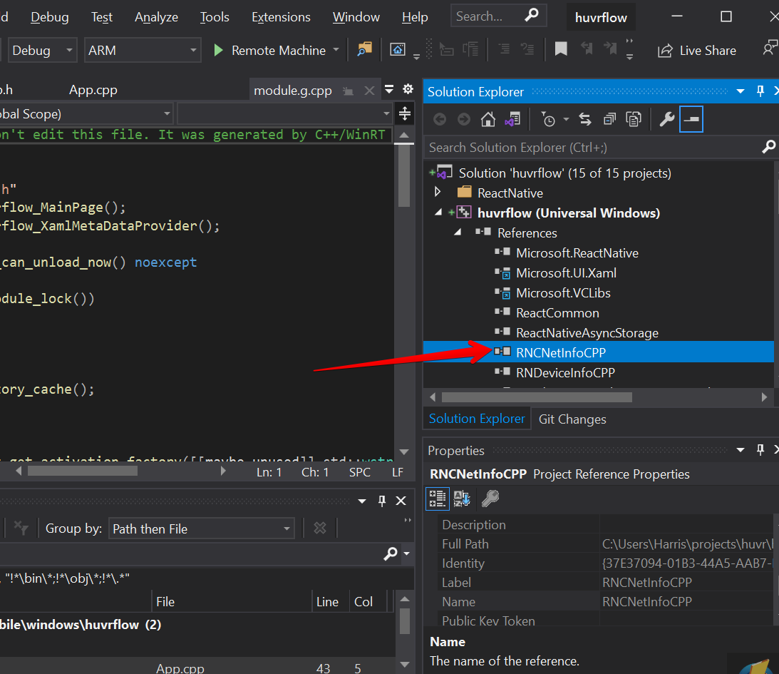 [Windows] Cannot open source file winrt/ReactNativeNetInfo.h · Issue ...