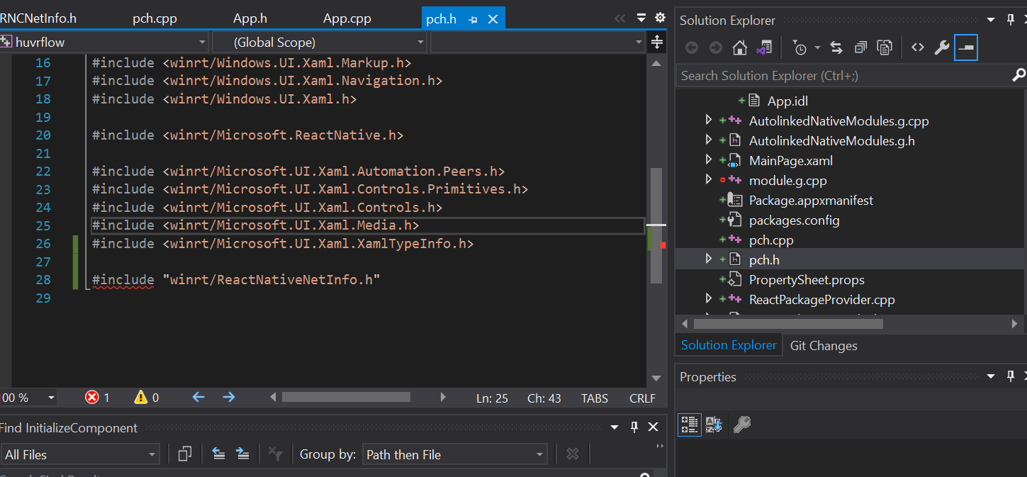 [Windows] Cannot open source file winrt/ReactNativeNetInfo.h · Issue ...